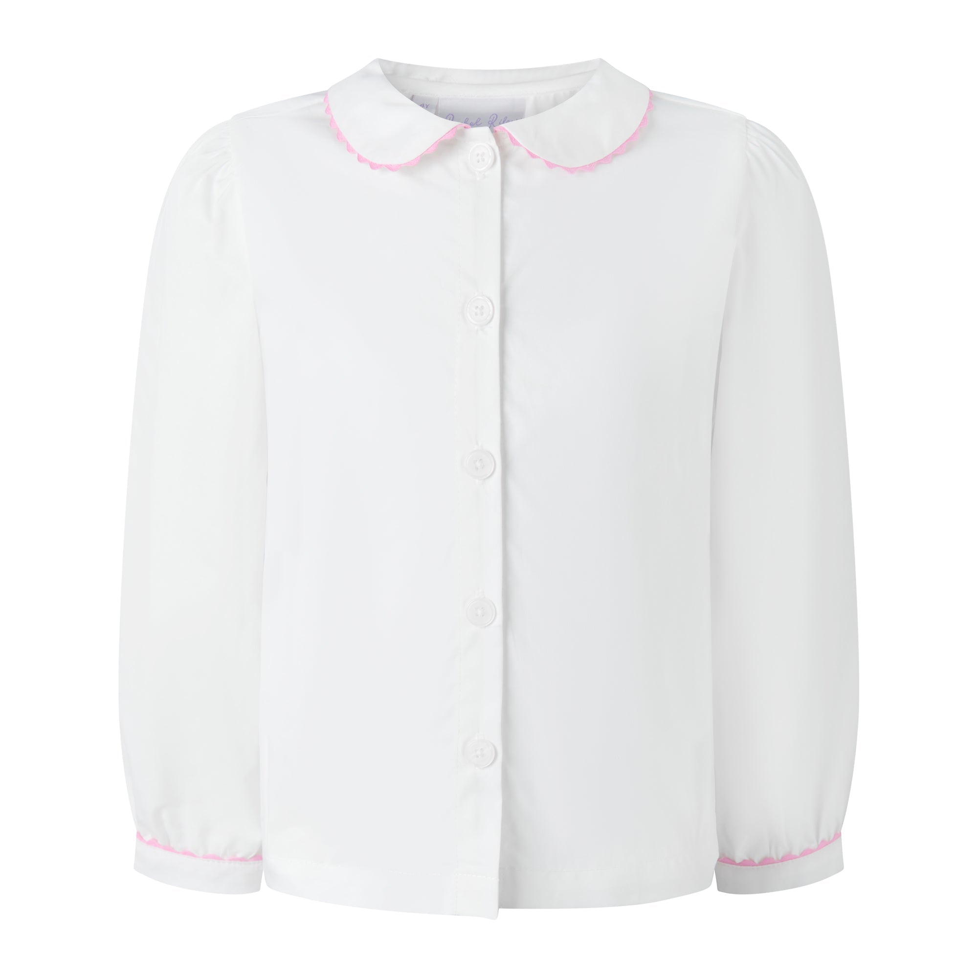 Pink Trim Ric Rac Blouse – Rachel Riley US