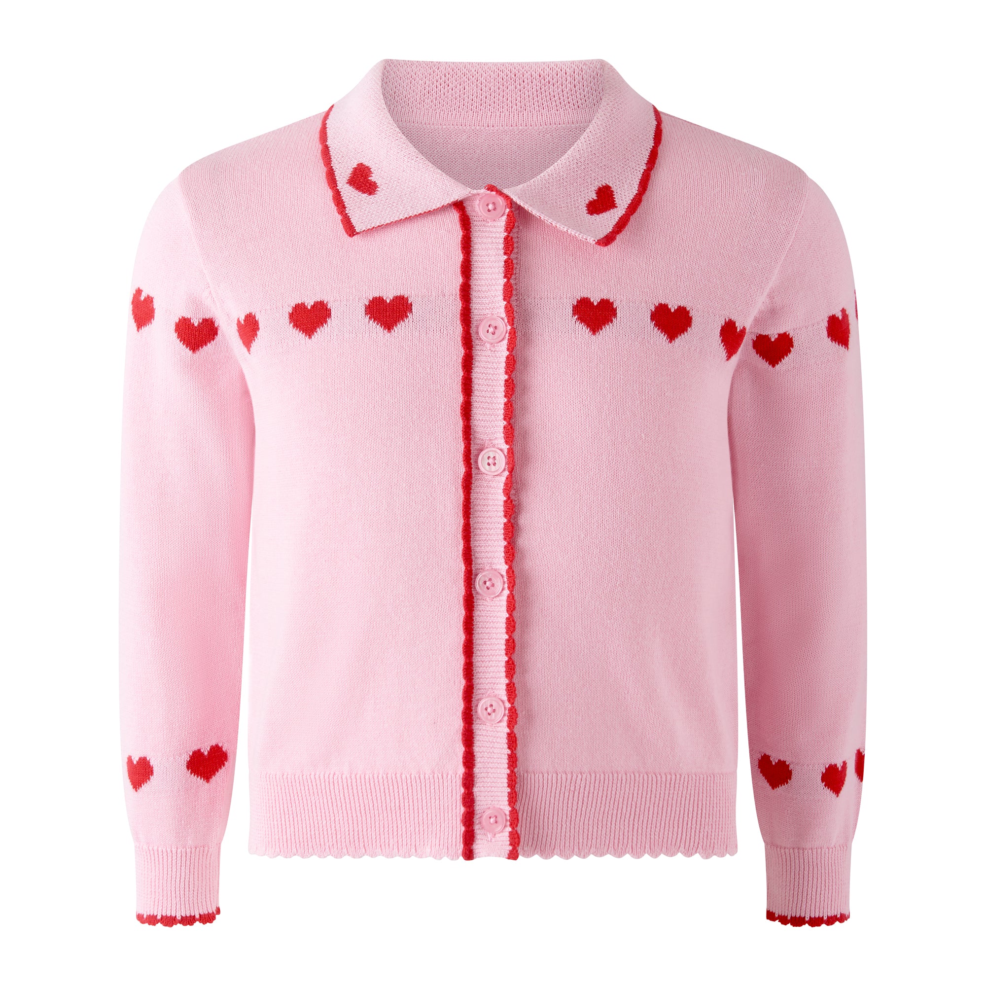 Heart Intarsia Cardigan – Rachel Riley US