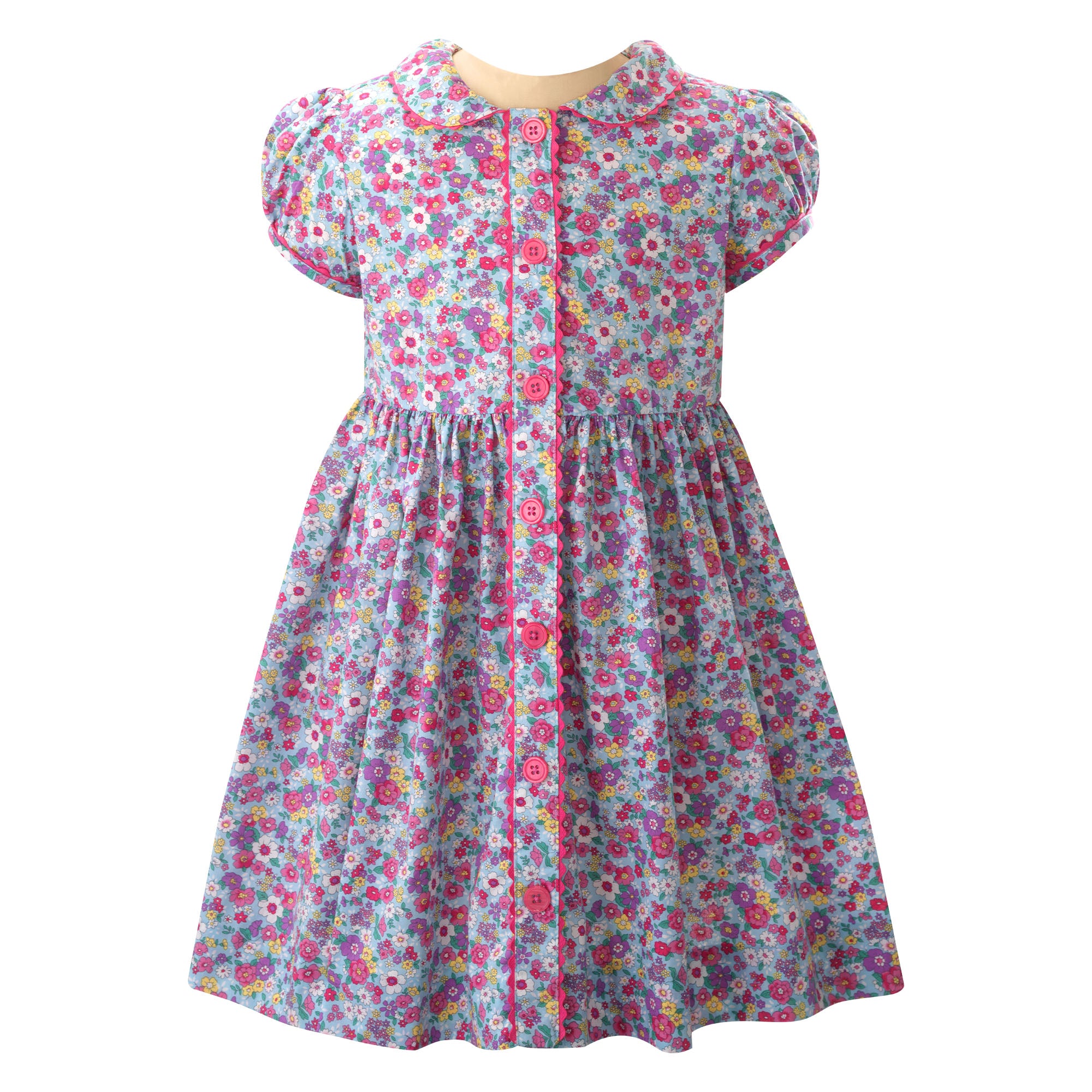 Candy Floral Button-Front Dress – Rachel Riley US