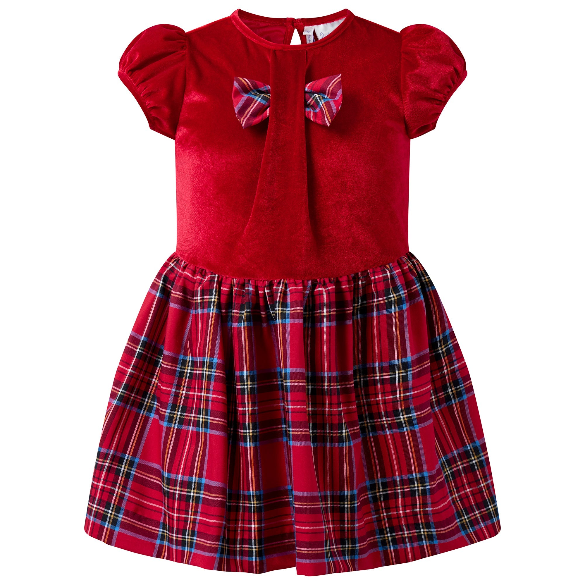 Red Velvet Check Party Dress – Rachel Riley US