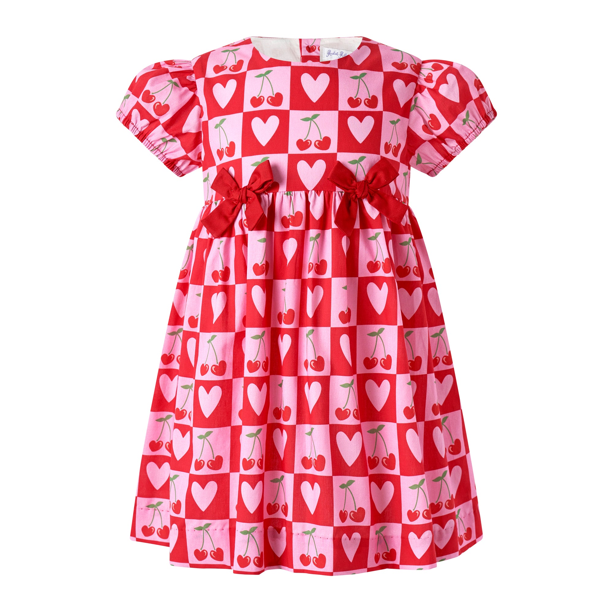Cherry Heart Bow Dress and Bloomers – Rachel Riley US