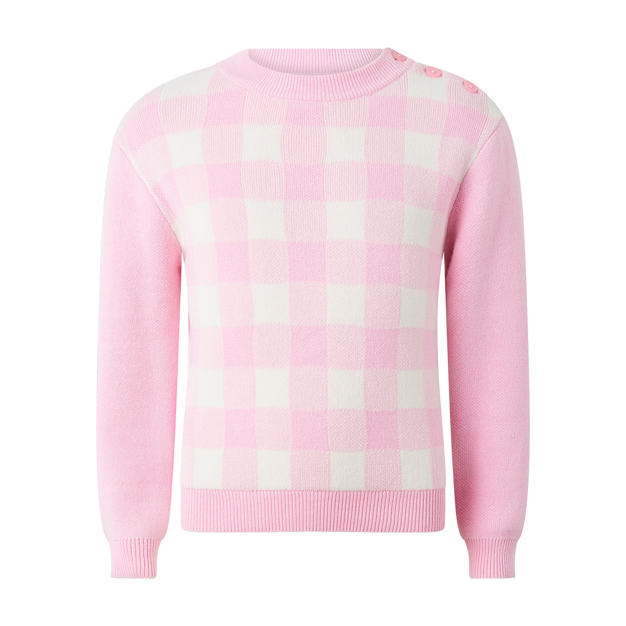 Pink Gingham Sweater – Rachel Riley US