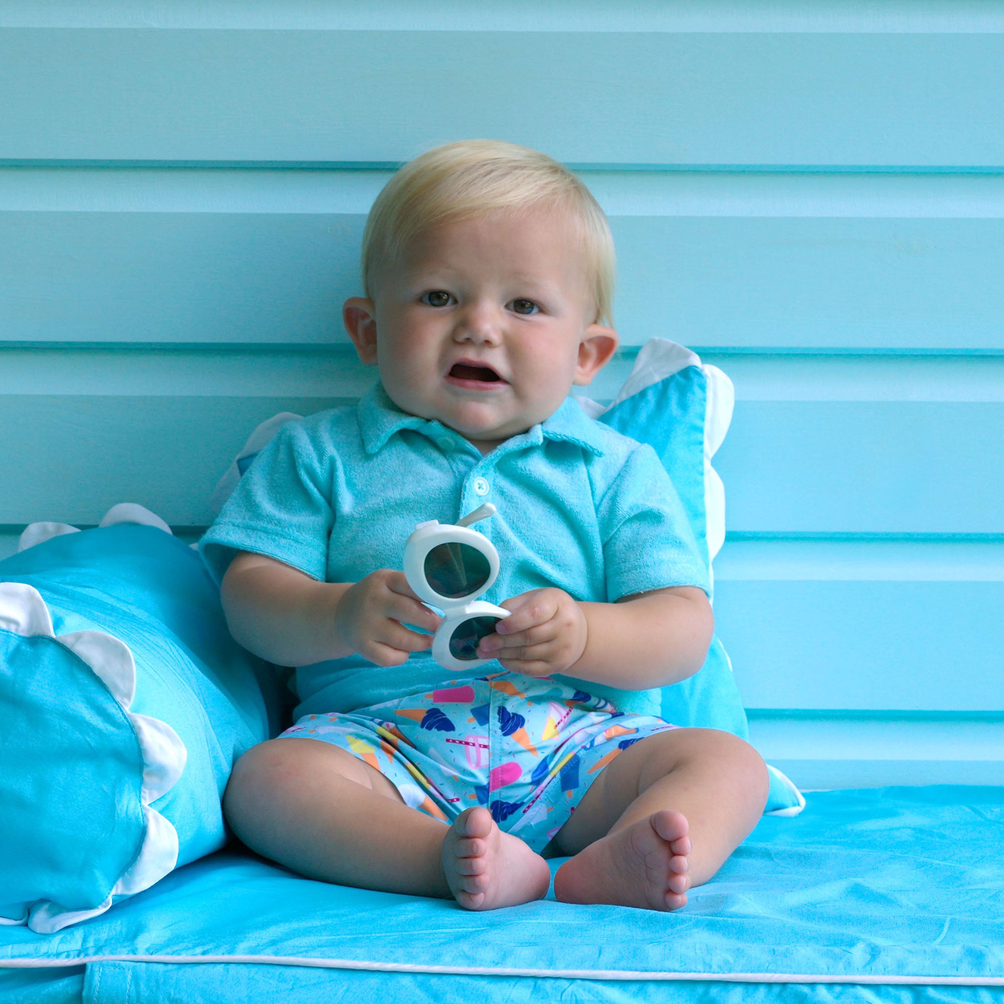 Aqua Terry Polo – Rachel Riley US