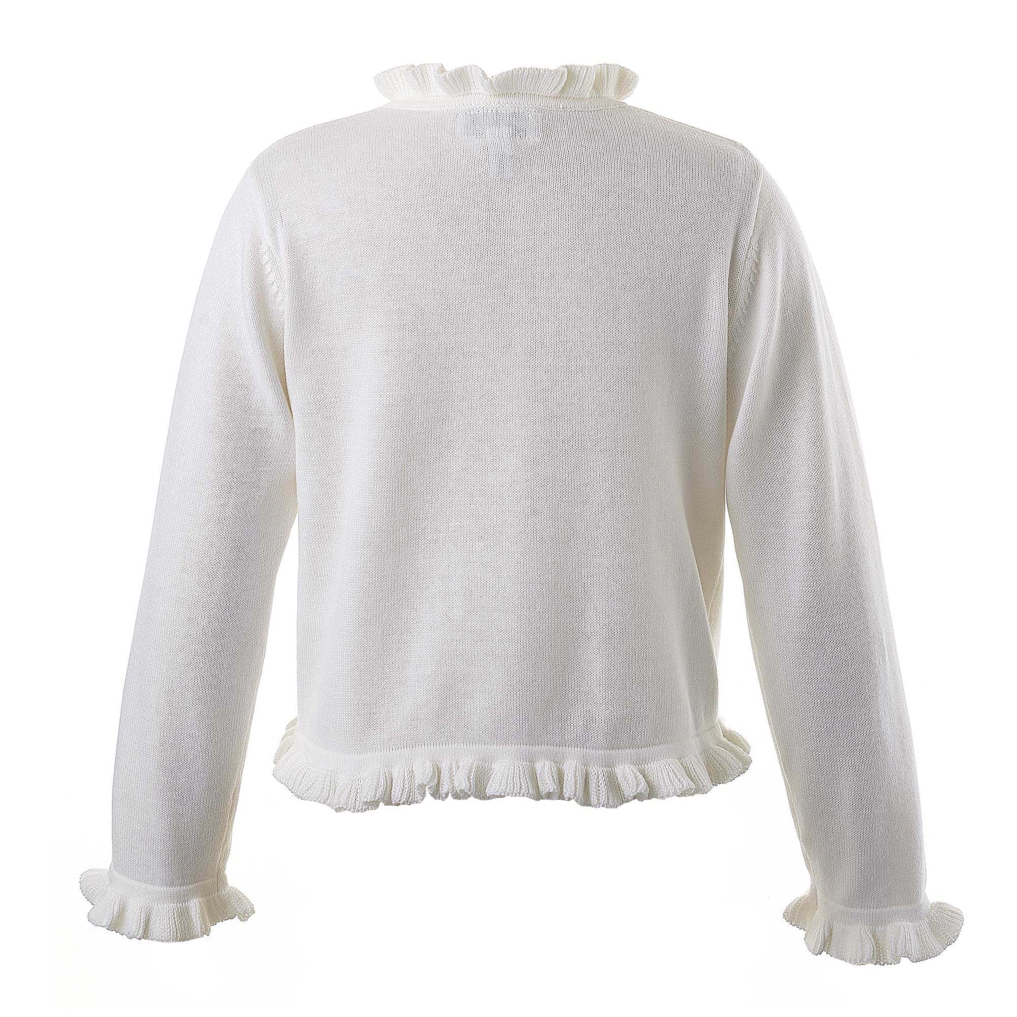 Frill Cardigan, Ivory - Rachel Riley – Rachel Riley US