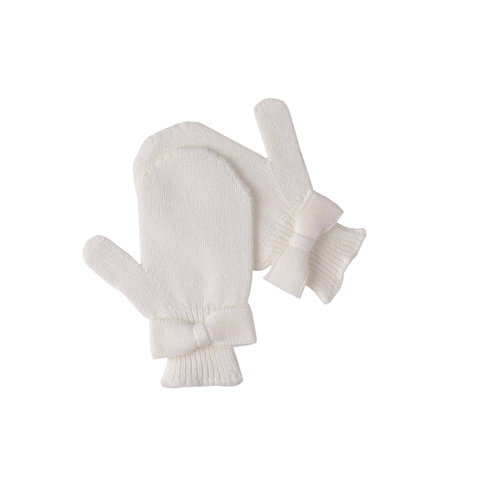 Ivory Bow Mittens – Rachel Riley US
