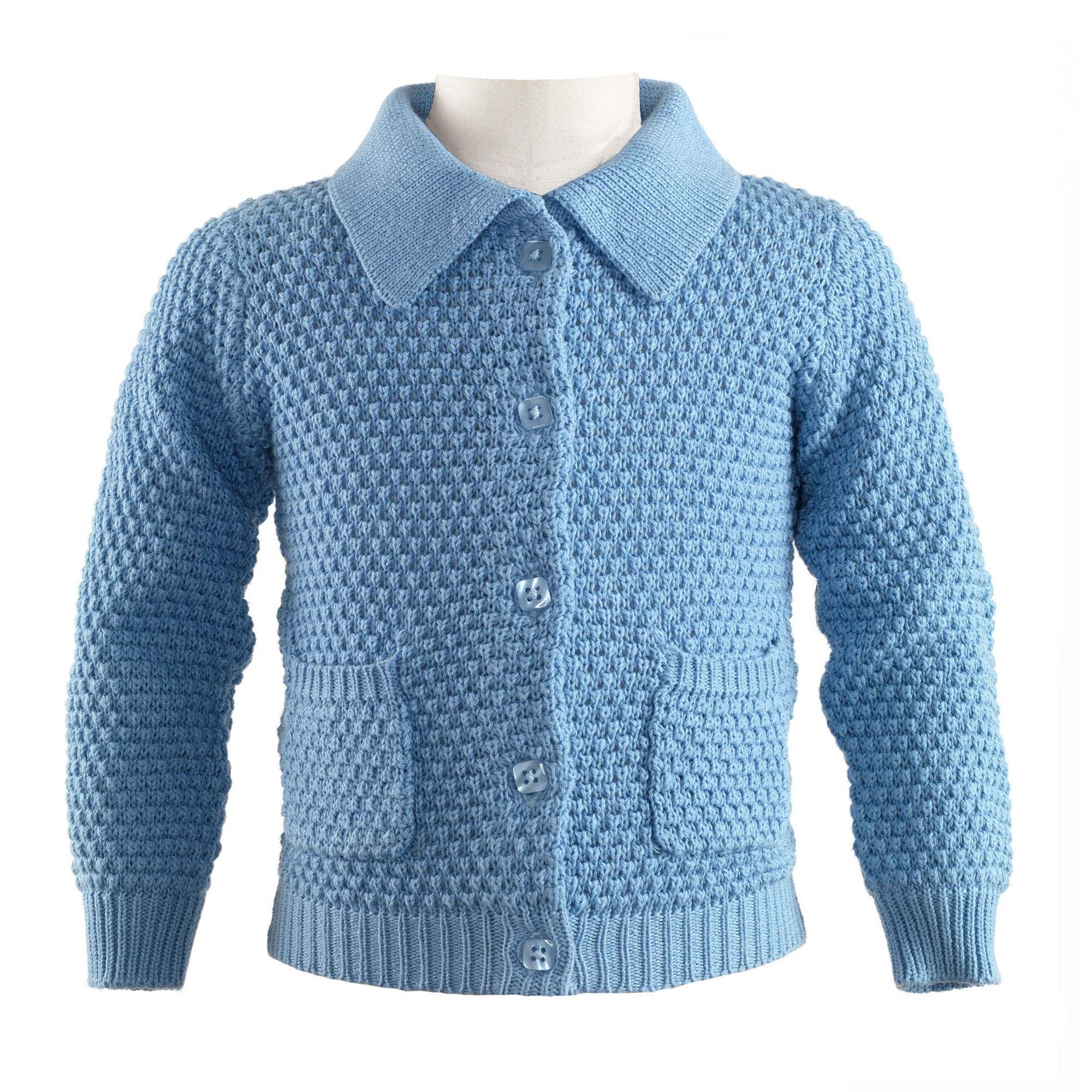 Blue Moss Stitch Cardigan for Boys – Rachel Riley US