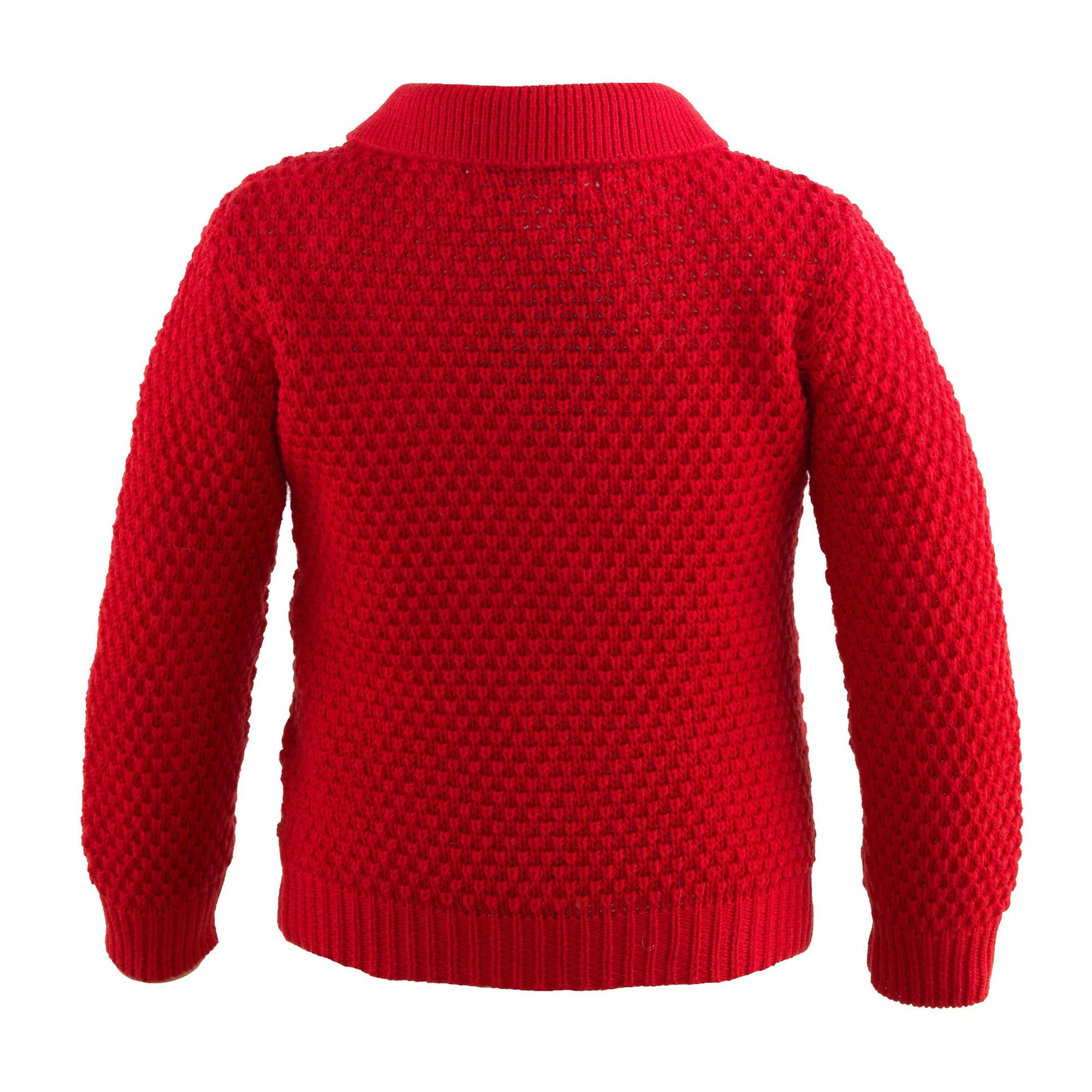 Red Moss Stitch Cardigan for Boys – Rachel Riley US